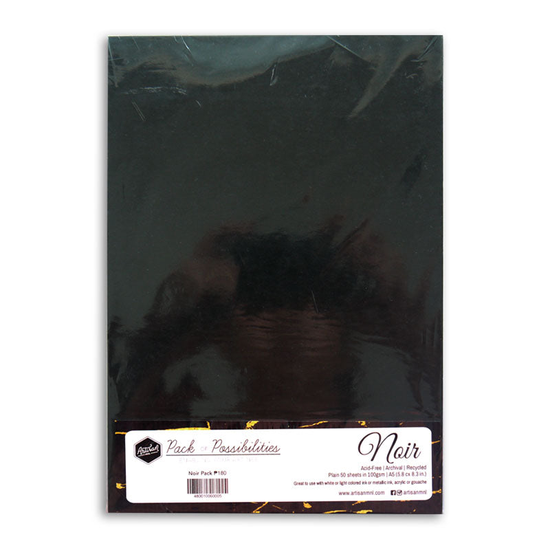 Pack of Possibilities Noir Paper Sheets A5 – Craft Carrot