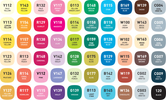 Alpha Design Marker 60-Color Set A – Craft Carrot