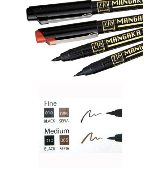 Kuretake ZIG Cartoonist Mangaka Flexible Pen – Craft Carrot